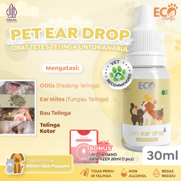 Jual Ecosterilyn Obat Tetes Telinga Kucing/Anjing Untuk Conge, Ear ...