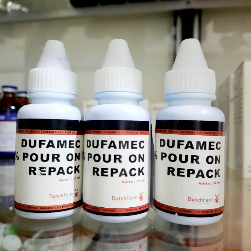 Jual DUFAMEC POUR ON 30 ML OBAT GUDIK GATAL KUTU PADA SAPI KAMBING ...
