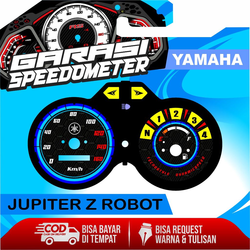 Jual PAPAN SPEEDOMETER CUSTOM YAMAHA JUPITER Z ROBOT | Shopee Indonesia