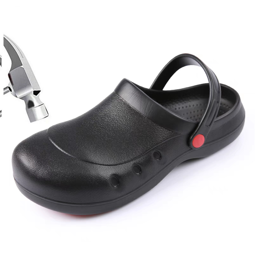 Jual Chef Shoes Sepatu Kitchen Pria Anti Slip Clog Original Ujung Besi ...