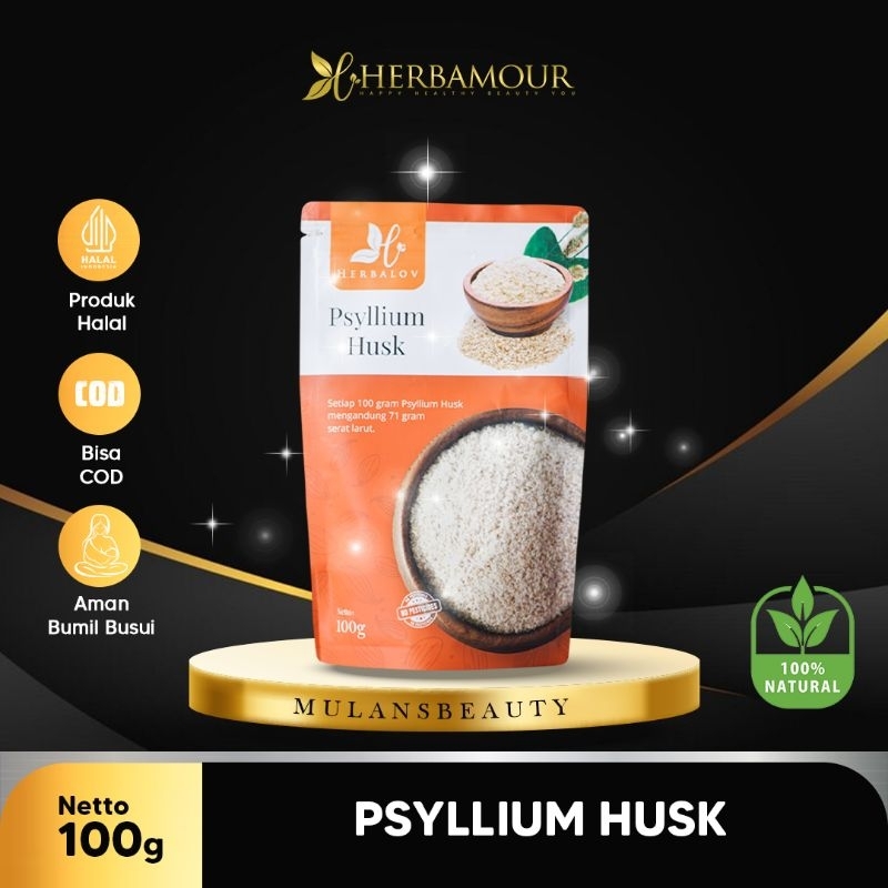 Jual PSYLLIUM HUSK HERBALOV HERBAMOUR | PHYSILIUM HUSK DIET | HUSK ...