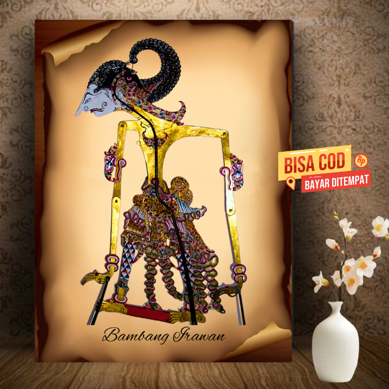 Jual Hiasan Dinding Bahan MDF Gambar Wayang Bambang Irawan | Shopee ...