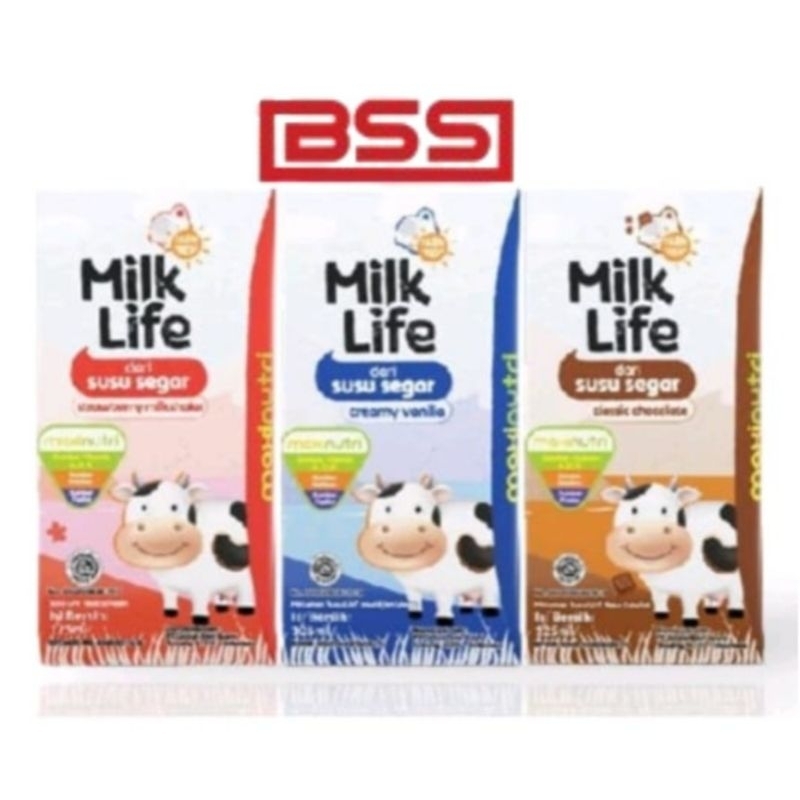 Jual BSS-Susu Segar Milk Life 115ml isi 40Pcs | Shopee Indonesia