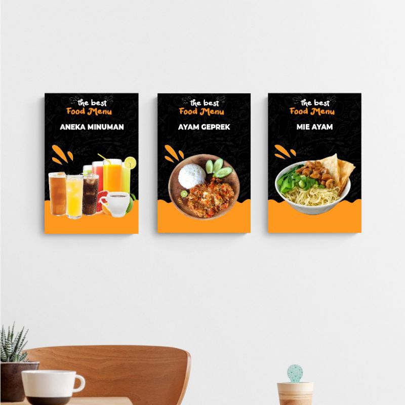 Jual Hiasan Dinding Menu Makanan Poster Kayu Walldecor Pajangan Rumah ...