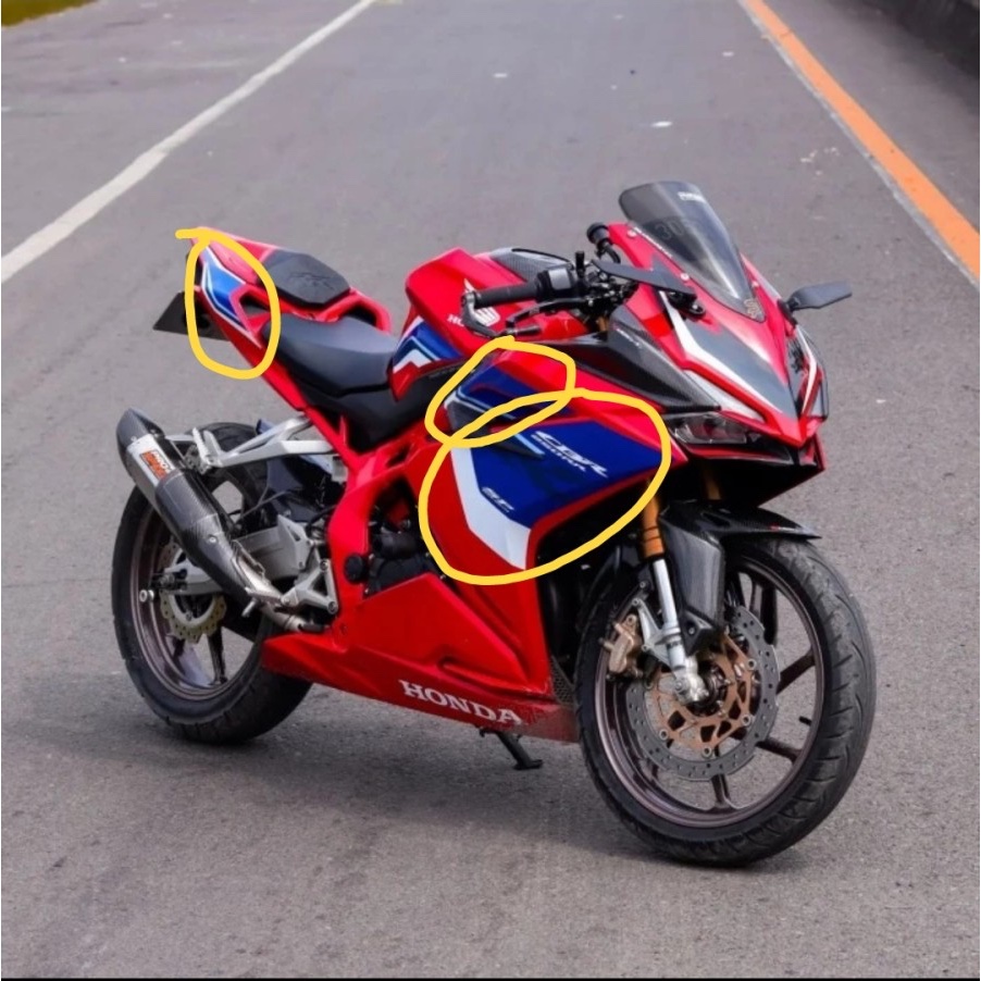 Jual Decal Stiker CBR250RR HRC Tricolor 3 part kiri non full pnp | Shopee Indonesia