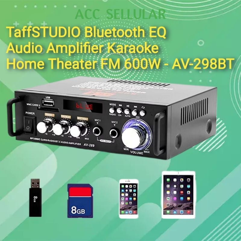 Jual Amplifier Bluetooth Digital Audio Karaoke Home Theater FM Radio ...