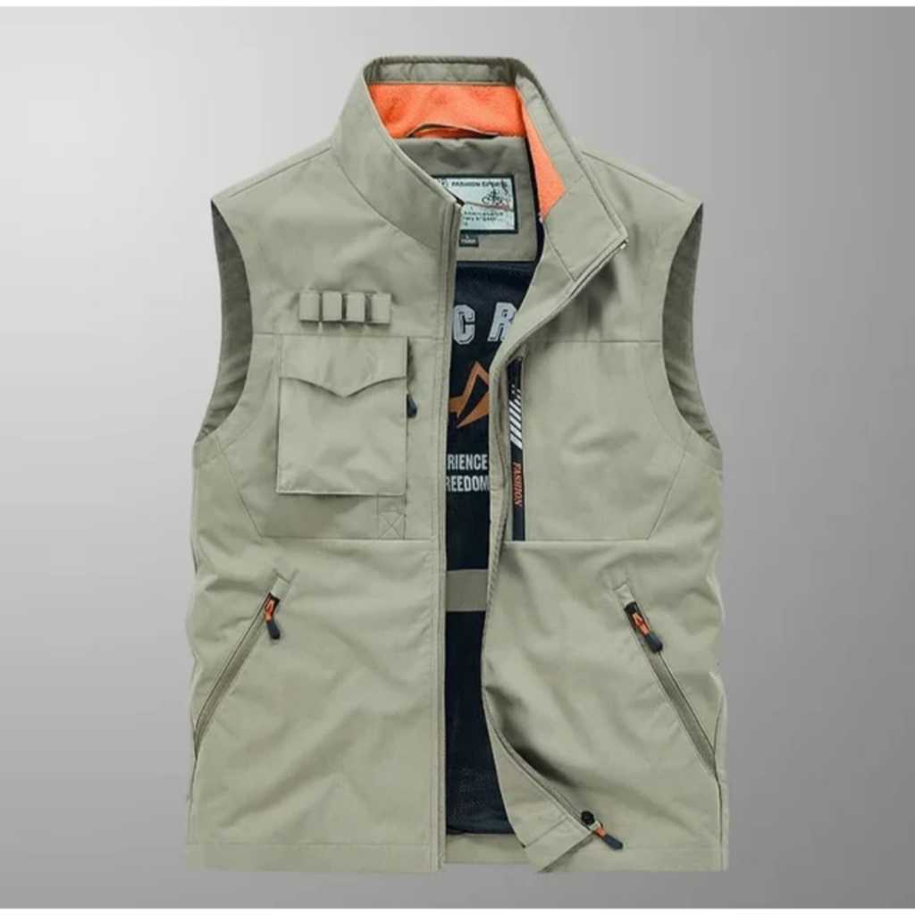 Jual ROMPI PRIA TANPA LENGAN OUTDORR TERBARU MULTI KANTONG SAKU VEST ...