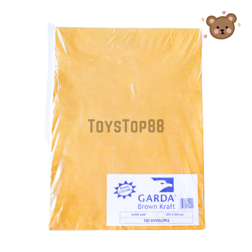 Jual Amplop Coklat Super Map Polos 290 x 390 mm - Brown Kraft Garda Isi ...