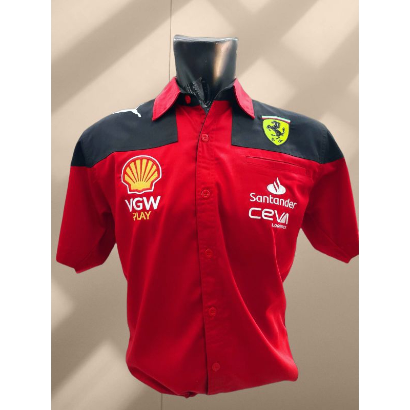 Jual Kemeja Ferarri x Puma Formula 1 Racing Red Merah Art 1027 UNISEX ...