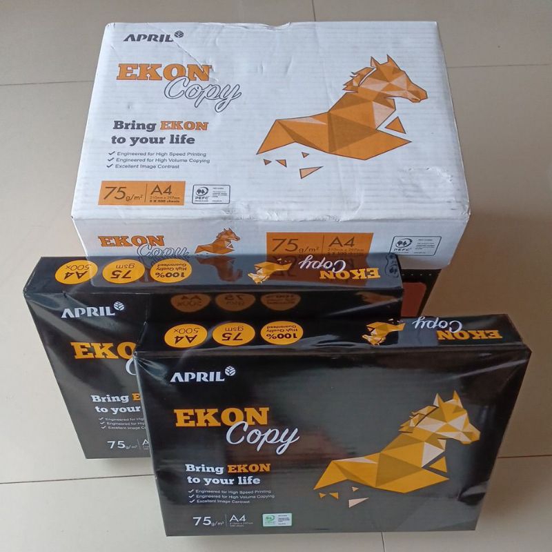 Jual Kertas HVS A4 Econ 75gr ( Dus 5 Rim ) [ Original ] | Shopee Indonesia