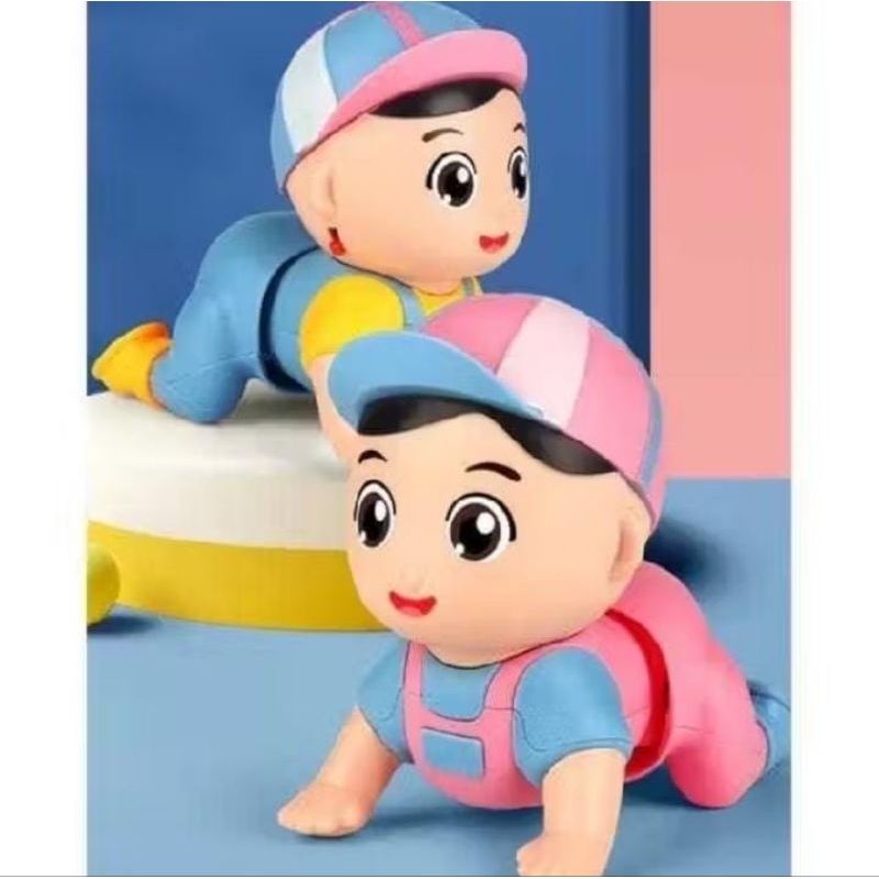 Jual Mainan anak bayi boneka kecil cocomelon bisa merangkak dan ada ...