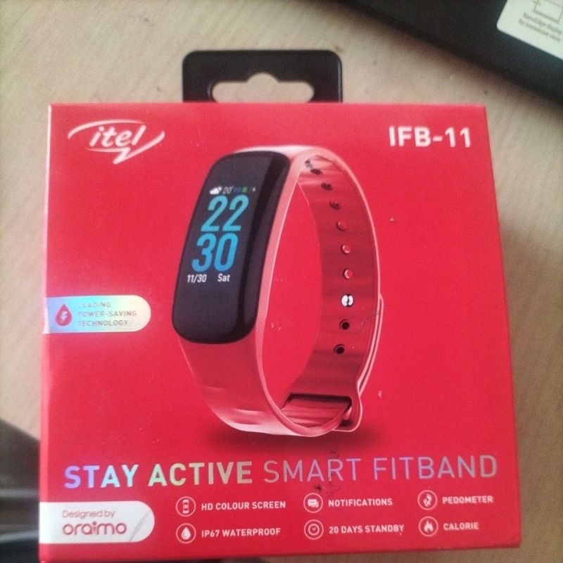 Jual smartwatch jam pintar stay active itel ifb-11 smart fit band ...