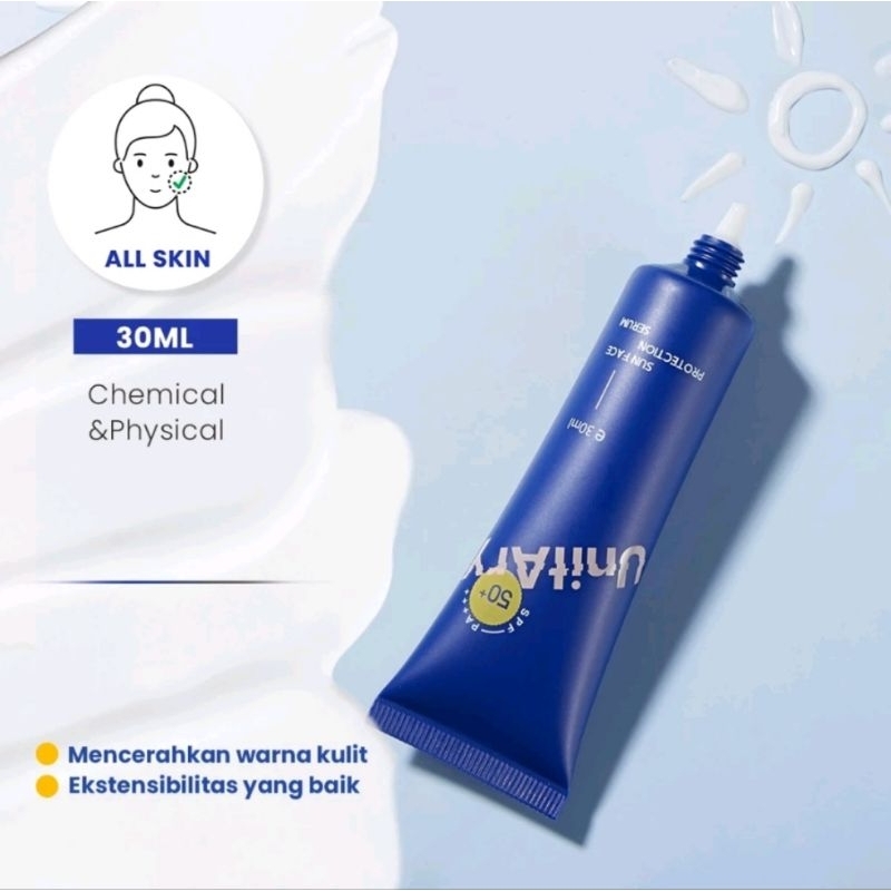 Jual UNITARY Sunface Protection Serum SPF 50+ PA+++ 50ml SPF ASLI untuk ...