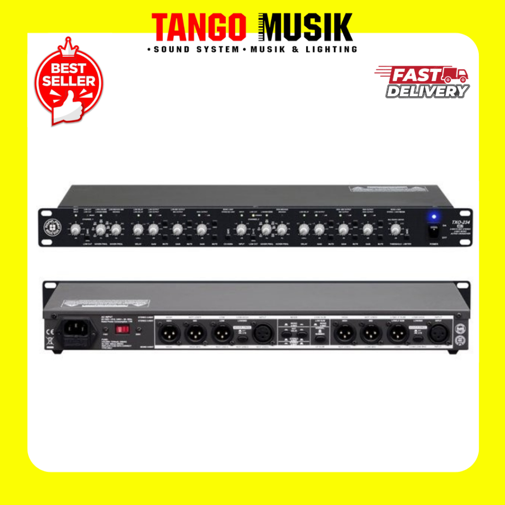 Jual Crossover Active Topp Pro TXO 234 MK II 101% ORIGINAL Crossover 2 and 3 way stereo 4 way ...