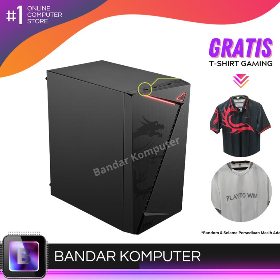 Jual Casing MSI MAG SHIELD M301 - Micr ATX GAMING CASE | Shopee Indonesia