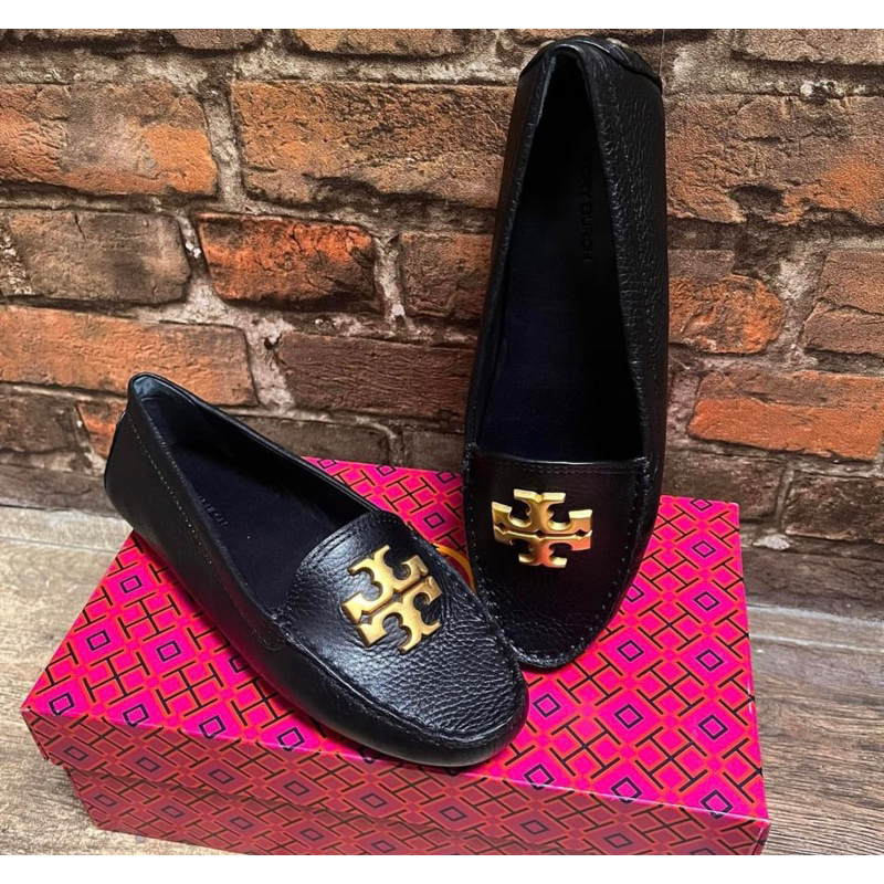 Jual Tory Burch everly driver perfect black rolled brass | Shopee Indonesia