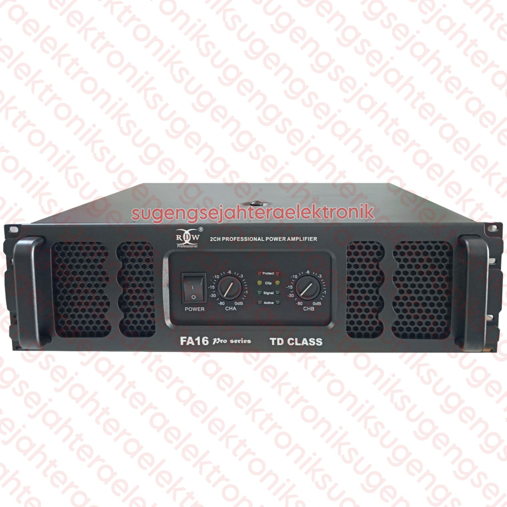 Jual Power Amplifier RDW FA 16 PRO // FA 16000 PRO Class TD - 2 Channel ...