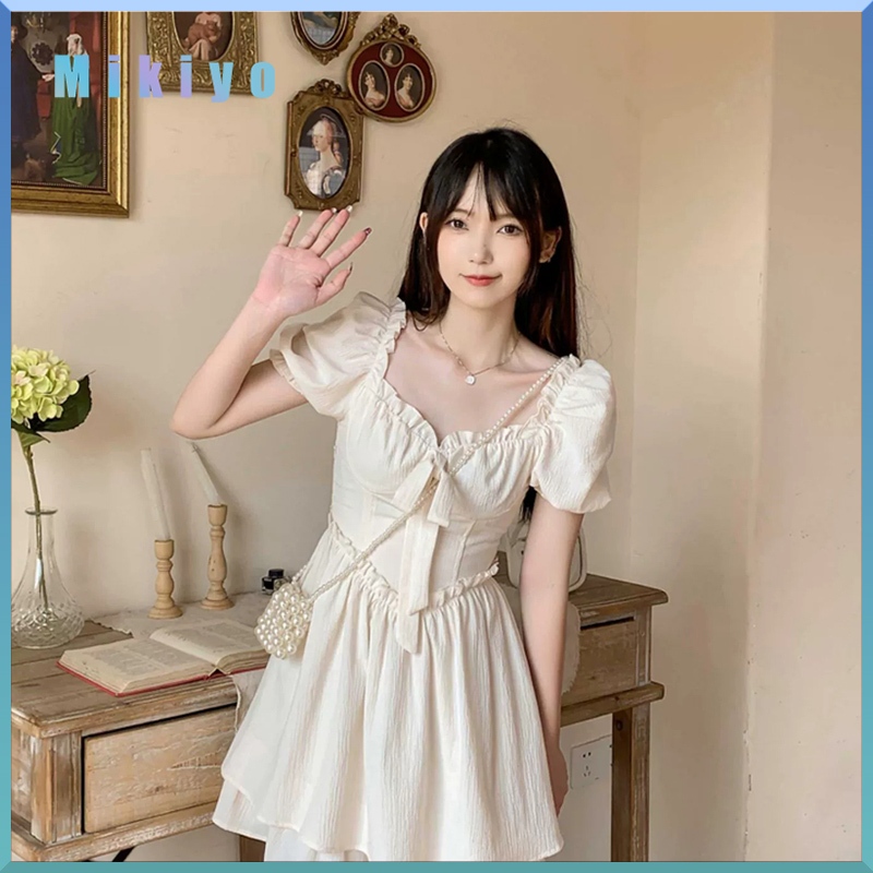 Jual Mikiyo-Dress Wanita Formal Mini Dress Korean Style Casual GAUN ...