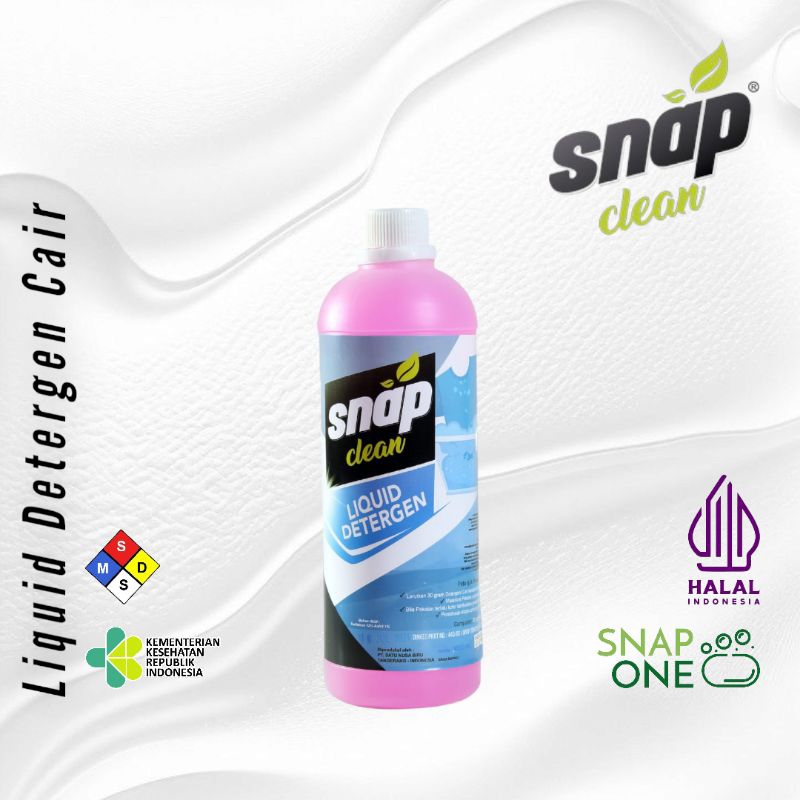 Jual Detergen Cair Ramah Lingkungan Snap Clean Liquid Detergent 1 Liter ...