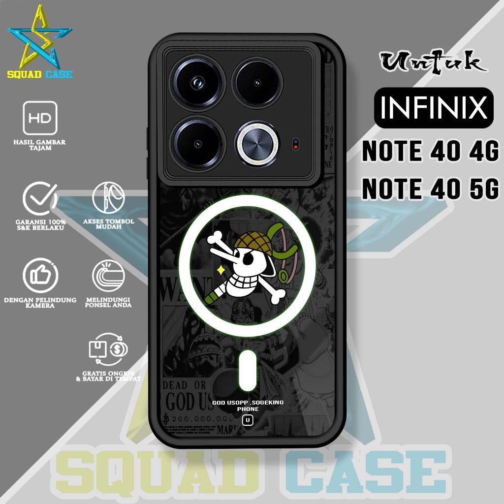 Jual Case INFINIX NOTE 40 4G NOTE 40 5G SquadCase Motif [ PON ] Casing Terbaru Softcase Hardcase ...