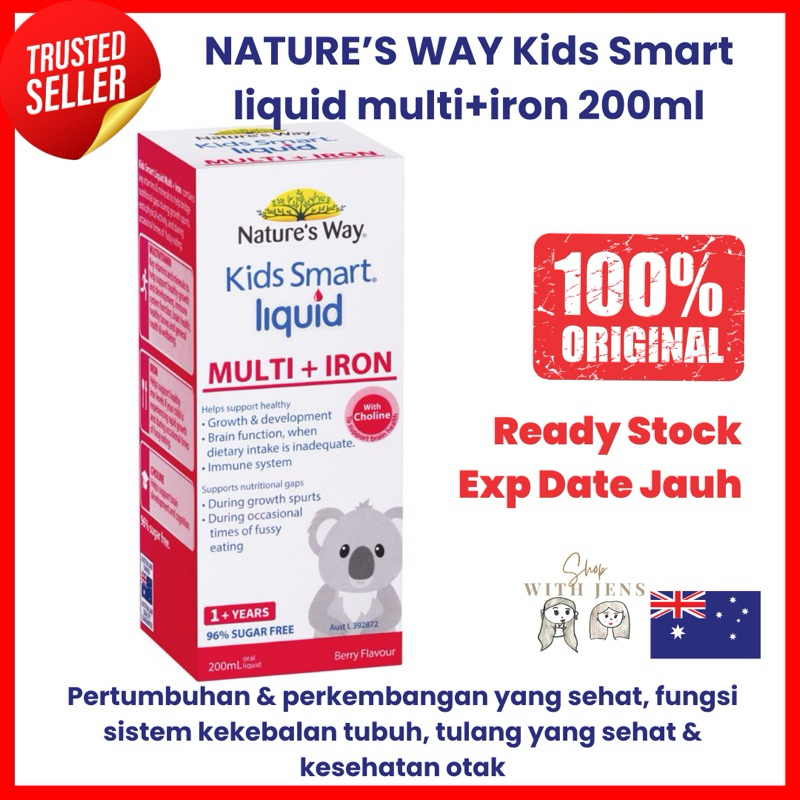 Jual Nature's Way Kids Smart Liquid Multi + Iron 200ml | Shopee Indonesia