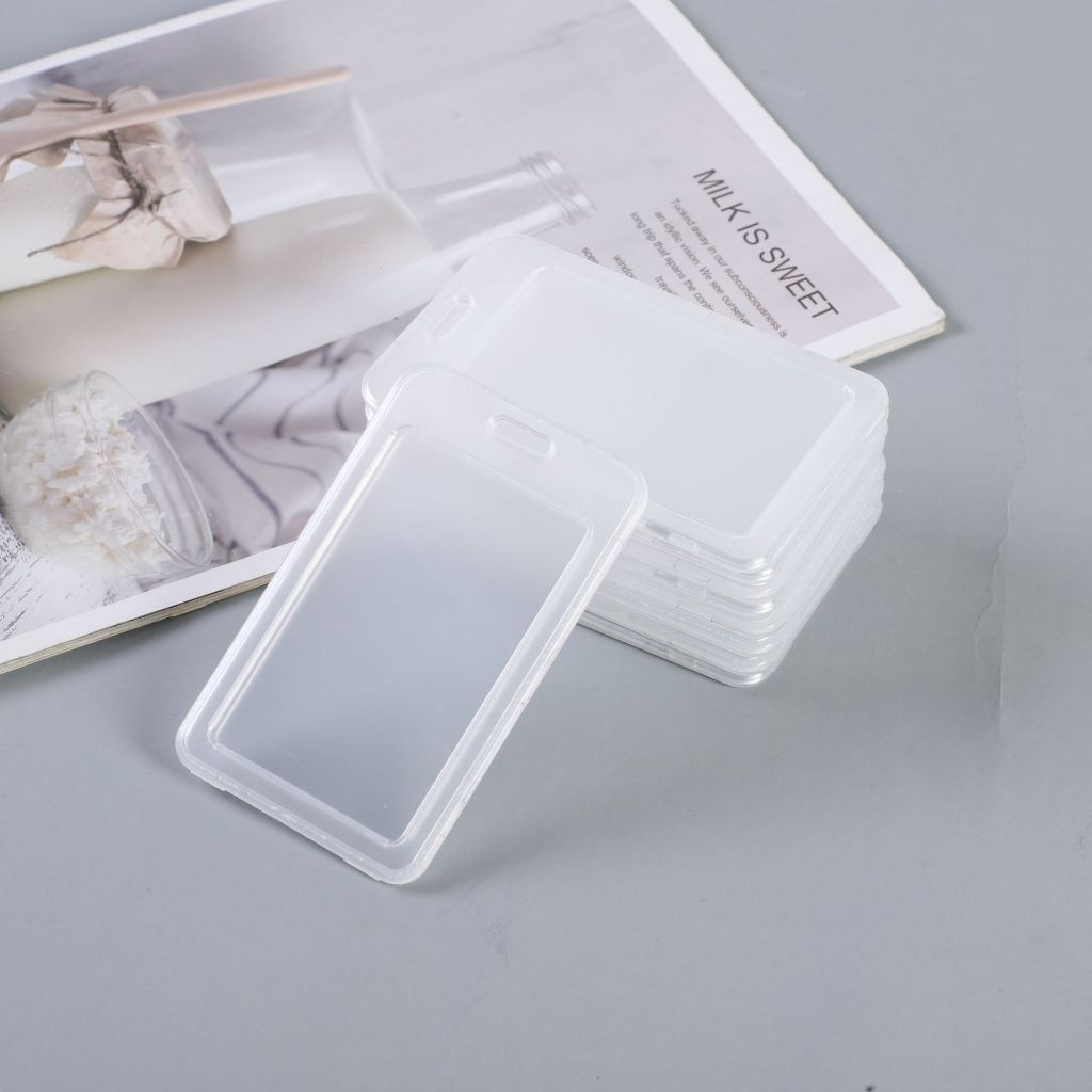 Jual ID Card Holder Card Frame NameTag Box Case Casing Kartu Clear ...