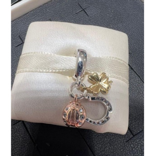 Jual pandora lucky clover 3 tone | Shopee Indonesia