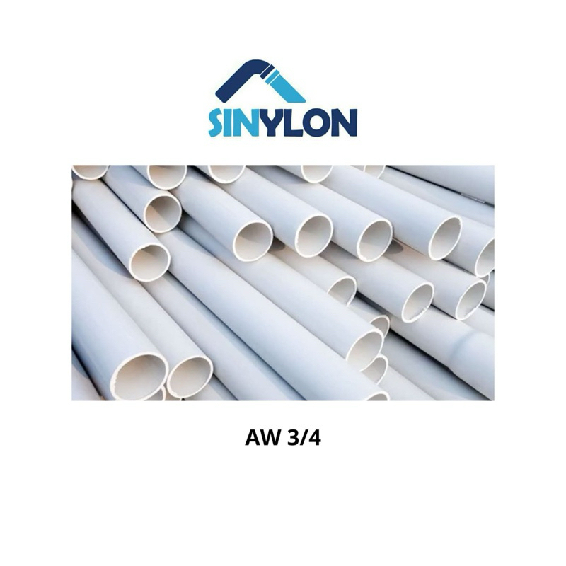 Jual PIPA PVC AW 3/4 4Meter Mof SINYLON - paralon sinylon | Shopee ...