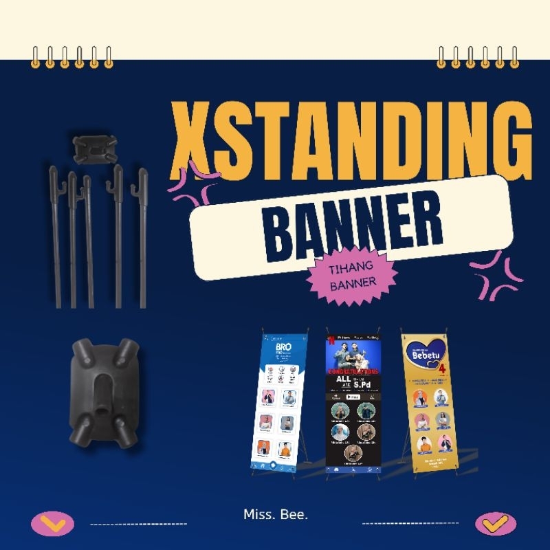 Jual TERMURAH | TIHANG X BANNER ONLY | STANDING BANNER | STAND BANNER ...