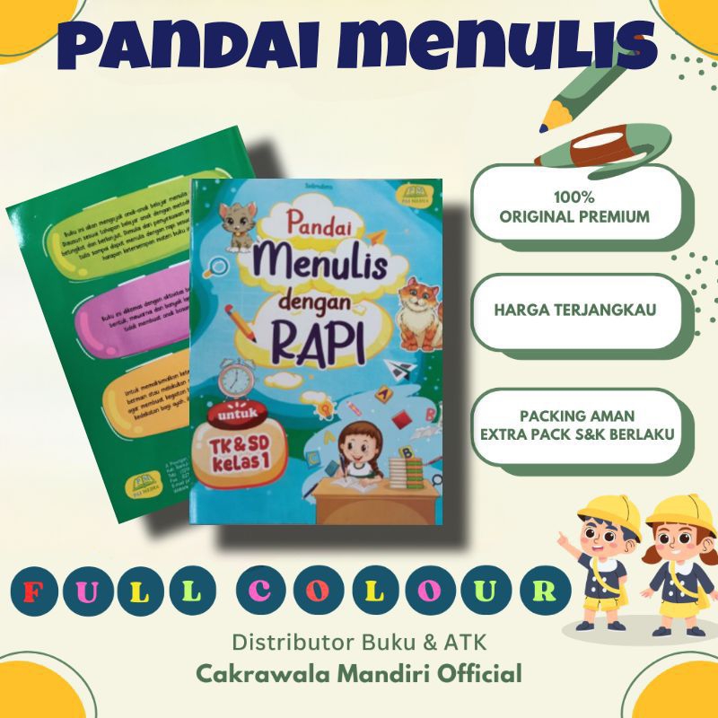 Jual Buku Anak TK & SD Kelas 1 Pandai Menulis Dengan Rapi | Shopee ...