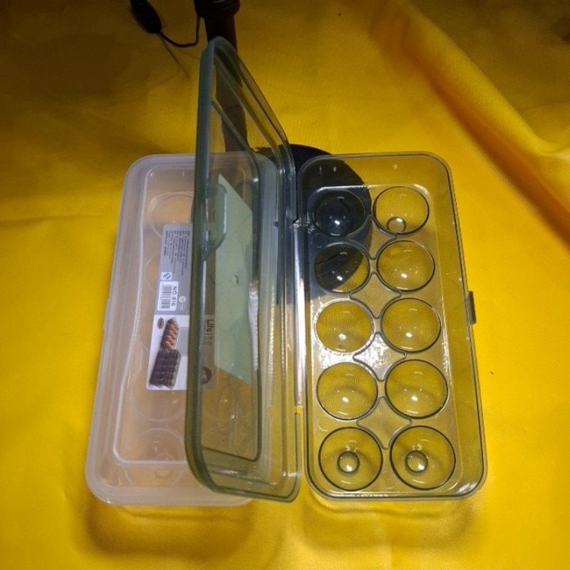 Jual Tempat Telur isi 10 sekat kotak telor Egg Storage Box Telur ...