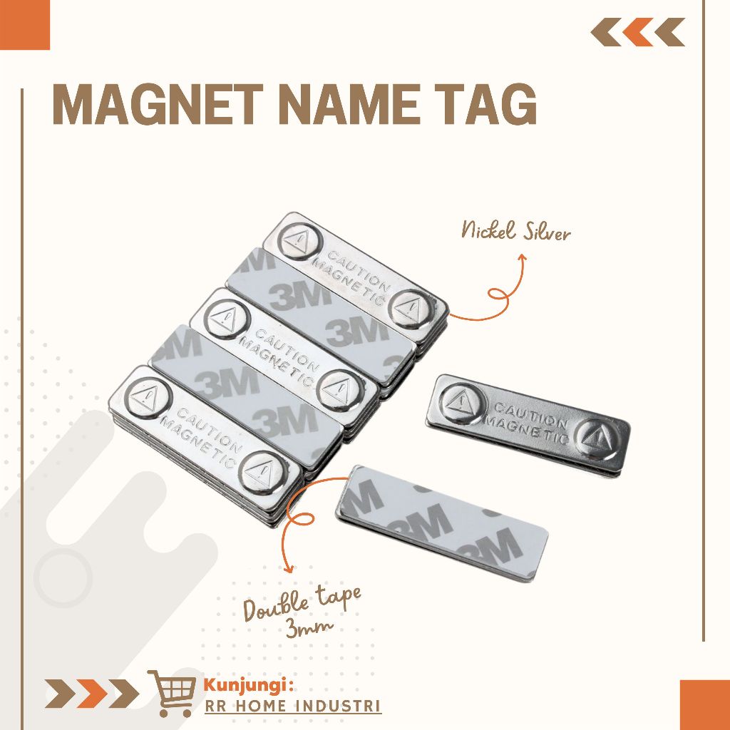 Jual Magnet Nama Dada/ Nametag /Caution Grade Super | Shopee Indonesia