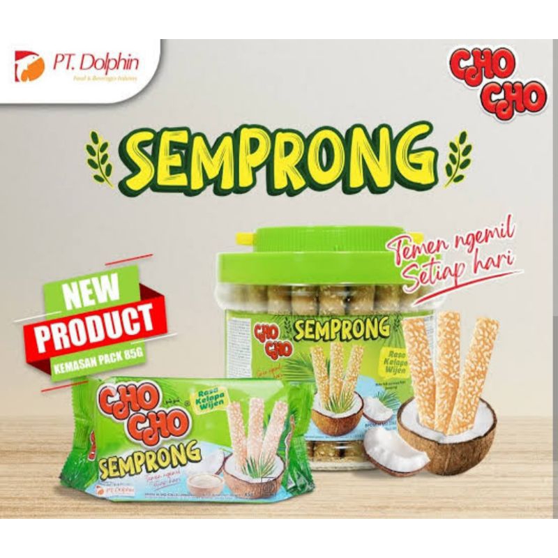Jual CHO CHO Kue SEMPRONG KELAPA WIJEN 85gr kemasan pack | Shopee Indonesia