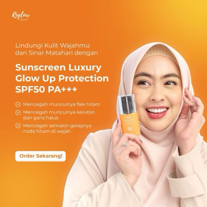 Jual Reglow Sunscreen Luxury Glow Up Protection SPF 50 PA+++ - Reglow ...