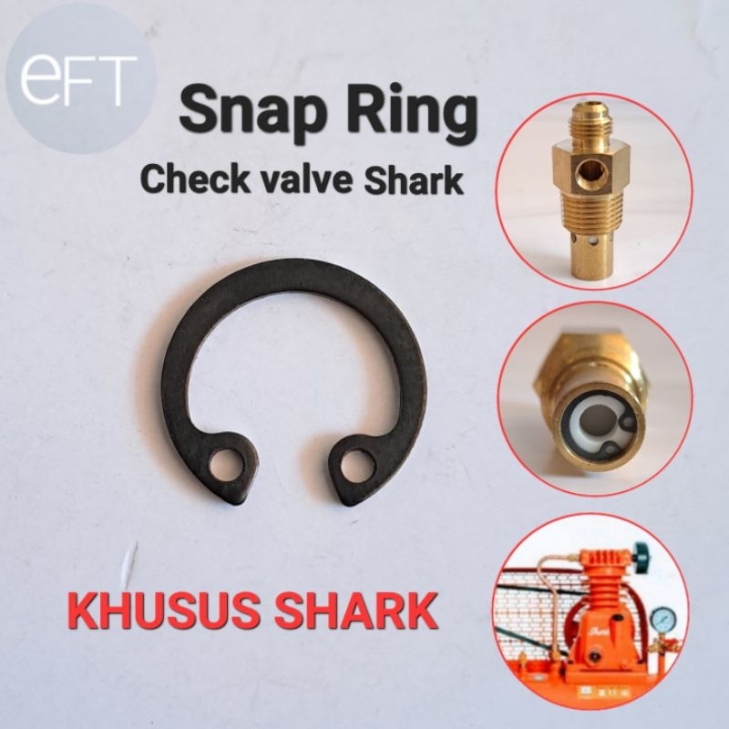 Jual Snap Ring Check Valve Kompresor Shark 1/4 PK (Khusus Shark ...