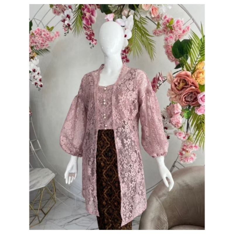 Jual Outer Kebaya Brokat Kondangan Premium Kekinian, Tidak Ada Innernya ...