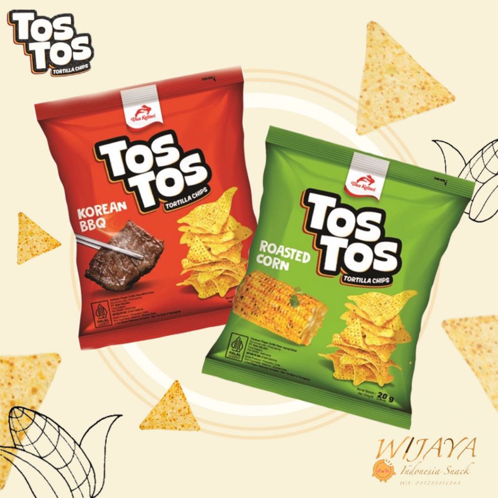 Jual TosTos Tortilla Chips 20gr ️10pcs All Varian BBQ Roasted Corn ...