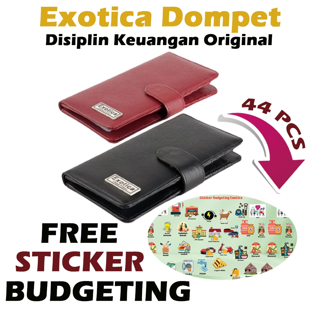 Jual Dompet Disiplin Keuangan Bulanan Wallet Organizer Budgeting ...