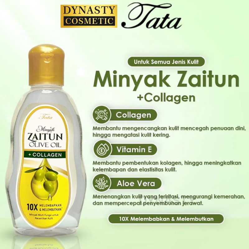 Jual DC TATA Olive Oil Collagen Minyak Zaitun Collagen (54ml 100ml) | Shopee Indonesia