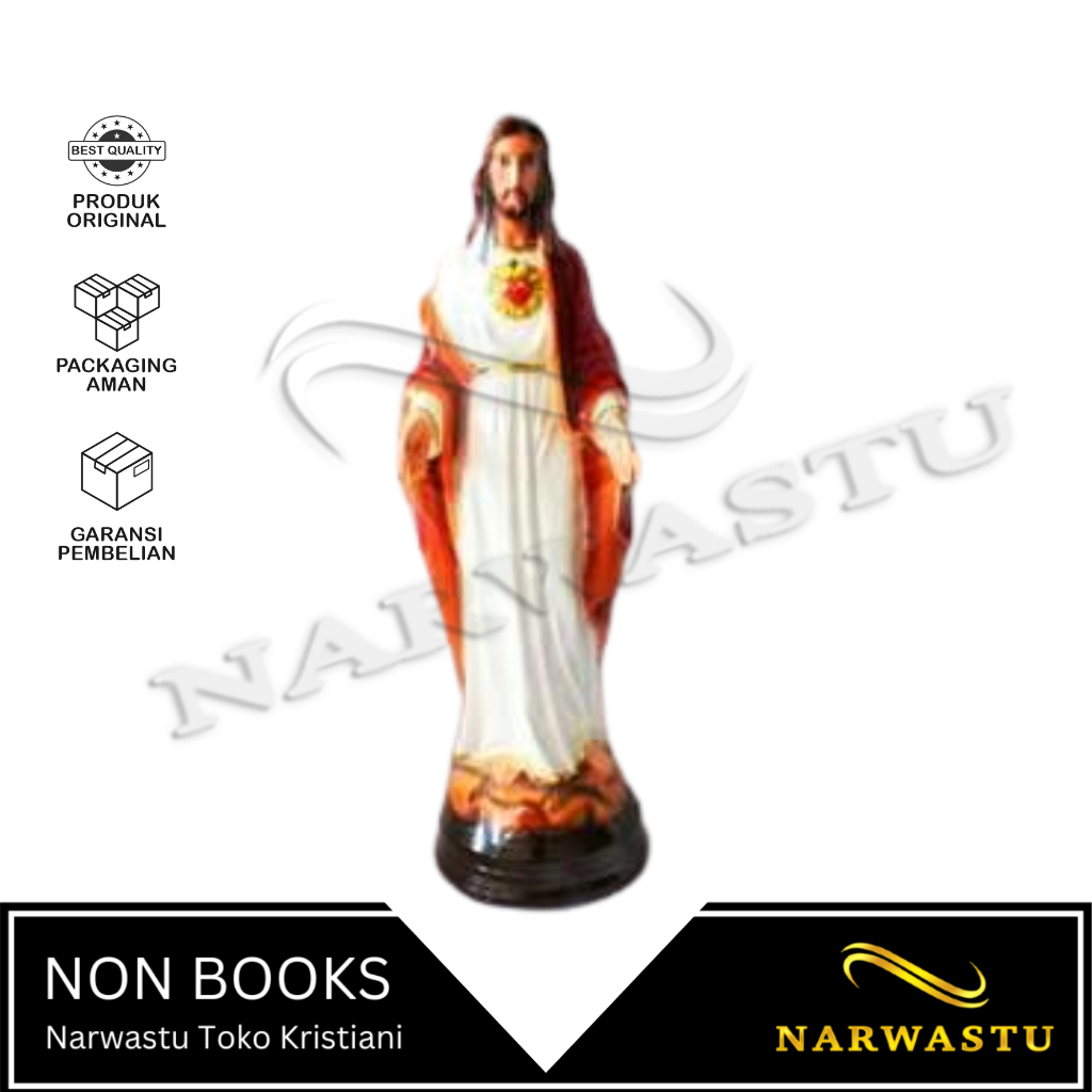 Jual NARWASTU - Patung Yesus Hati Kudus Tangan Terbuka 40 Cm - NP100 | Shopee Indonesia
