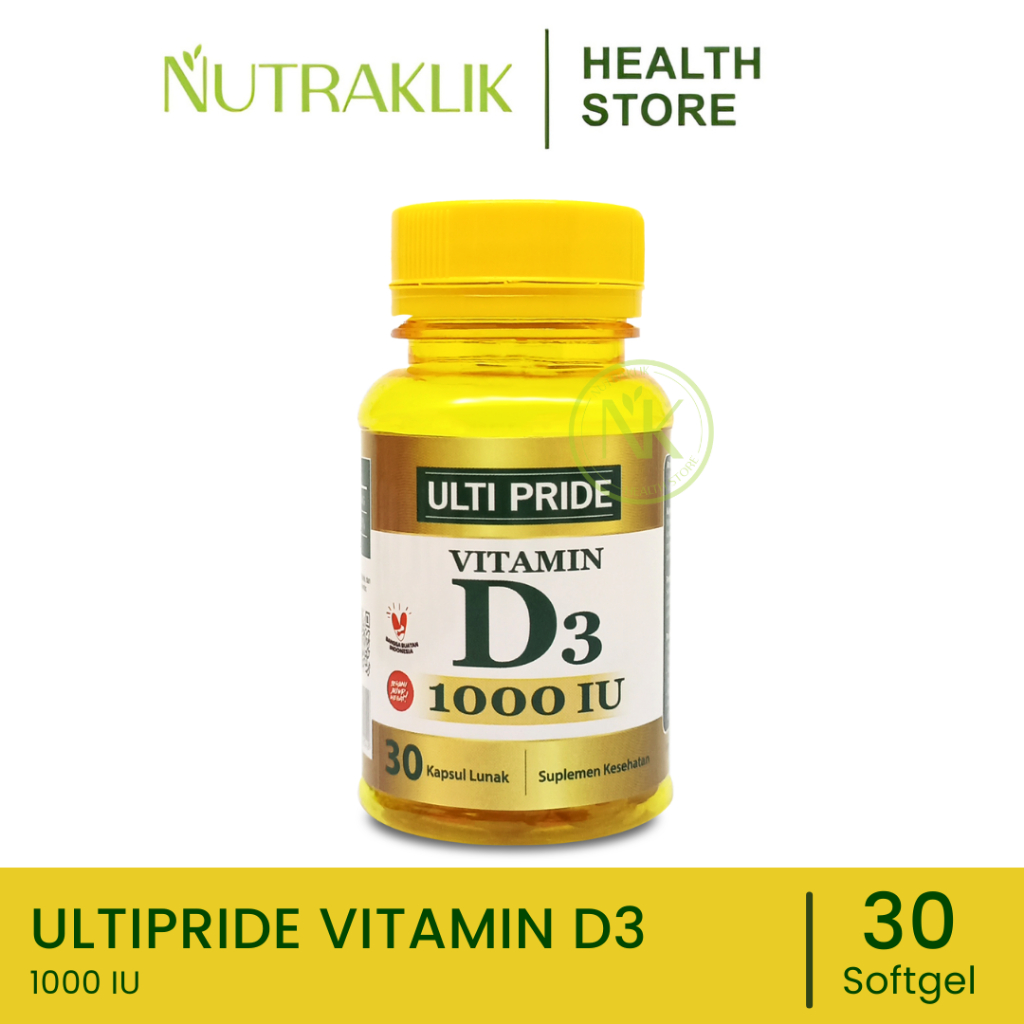 Jual ULTIPRIDE VITAMIN D3 1000 IU - SUPLEMEN KESEHATAN | Shopee Indonesia