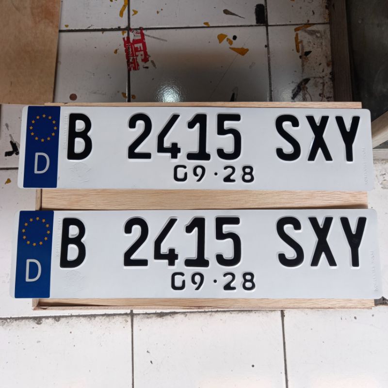 Jual Plat Nomor Custom Ukuran Panjang 52,5cm Model Eropa 1 pasang / 1 ...