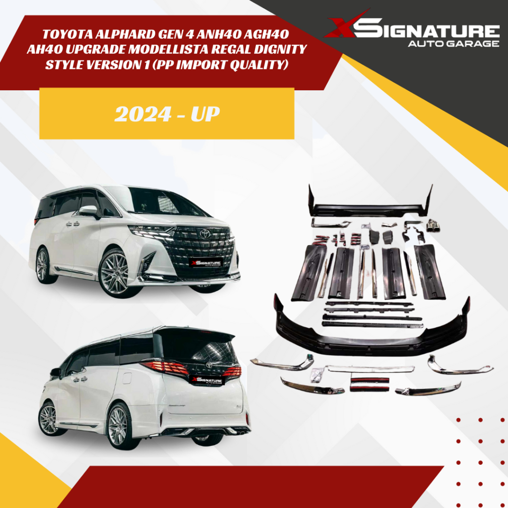 Jual TOYOTA ALPHARD GEN 4 ANH40 AGH40 AH40 UPGRADE MODELLISTA REGAL ...