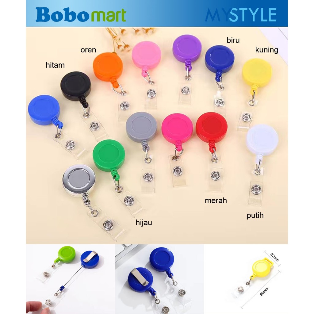 Jual 1 PCS YOYO NAME TAG ID CARD GANTUNGAN ID CARD YOYO TARIK GANTUNGAN ...