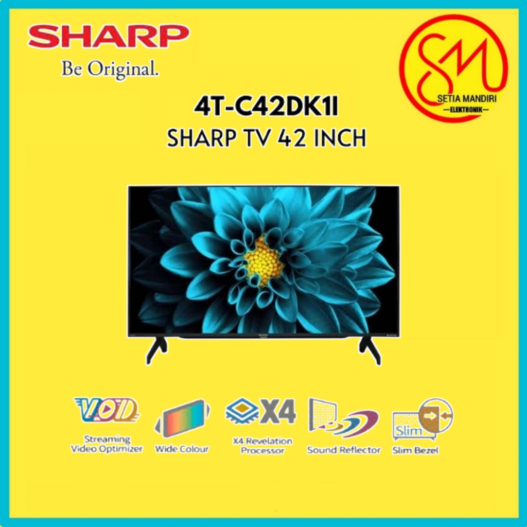 Jual SHARP ANDROID LED TV 4T-C42DK1I UHD 4K 42DK 42 INCH | Shopee Indonesia