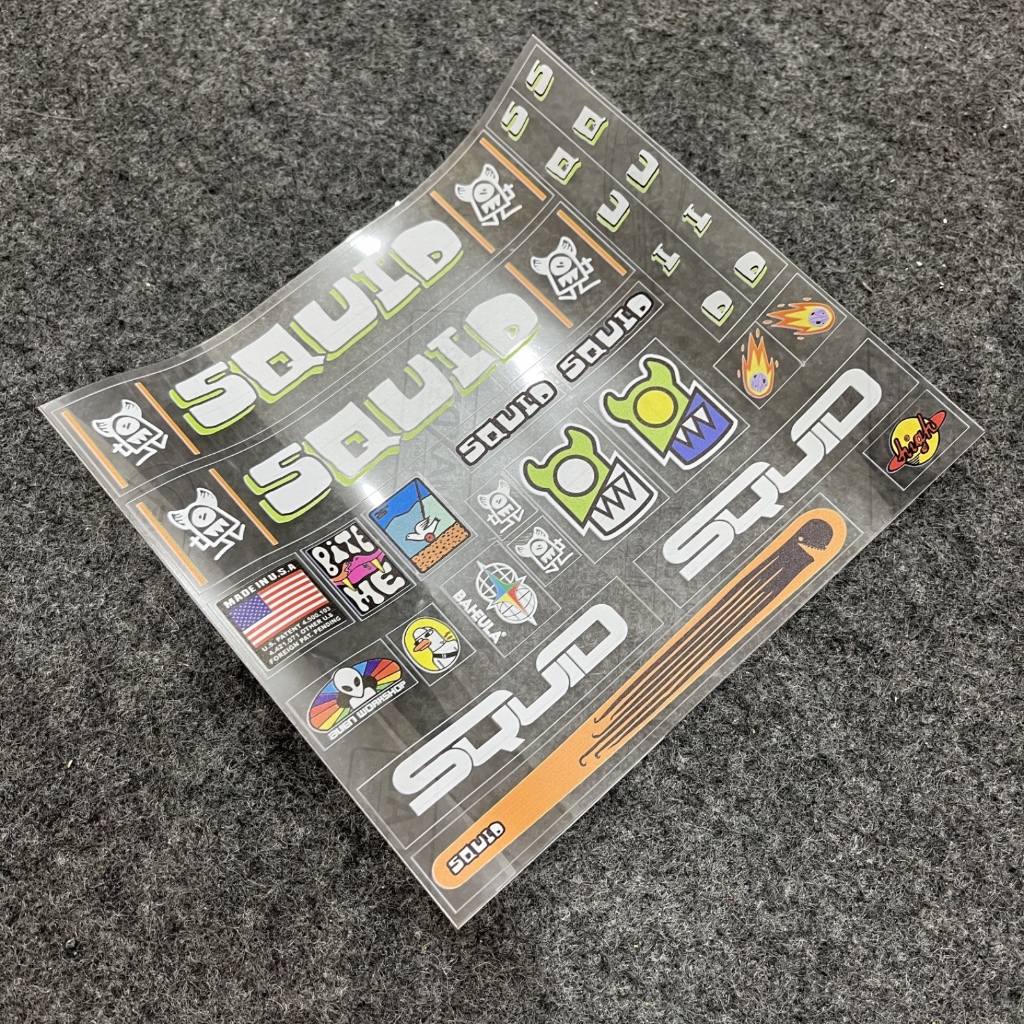 Jual 1 Set Decal Sepeda Squid Bike UV print - White Kode 09 | Shopee ...