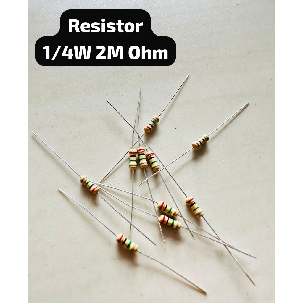 Jual ISI 10pcs Resistor 2M Ohm 2 M Mega Ohm 1/4 Watt | Shopee Indonesia