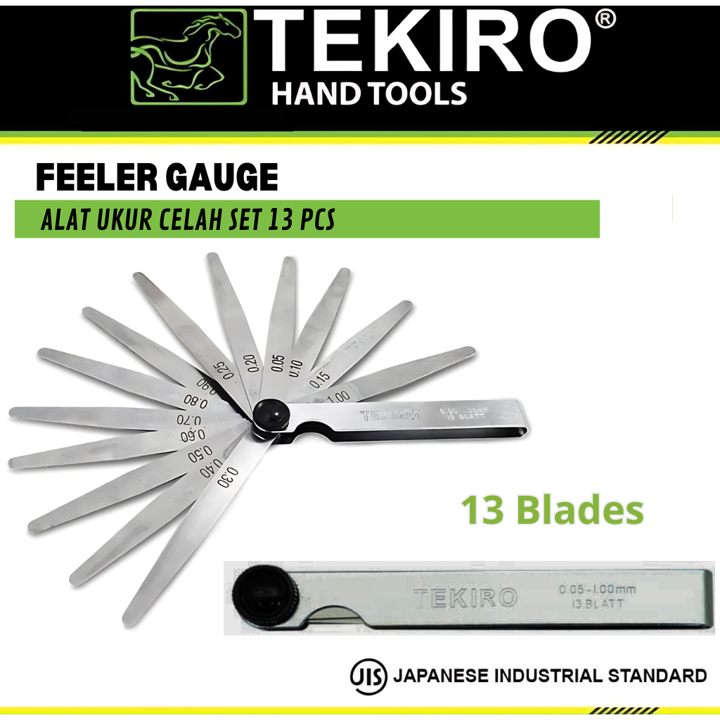 Jual TEKIRO Pengukur celah klep/ Feeler Gauge 0.05 - 1 mm Stel Klep ... Jual TEKIRO Pengukur celah klep/ Feeler Gauge 0.05 - 1 mm Stel Klep ...
