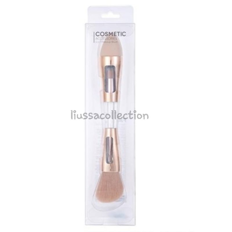 Jual Brush Miniso - 4in1 Double Head Makeup Brush (Powder Puff & Blush ...