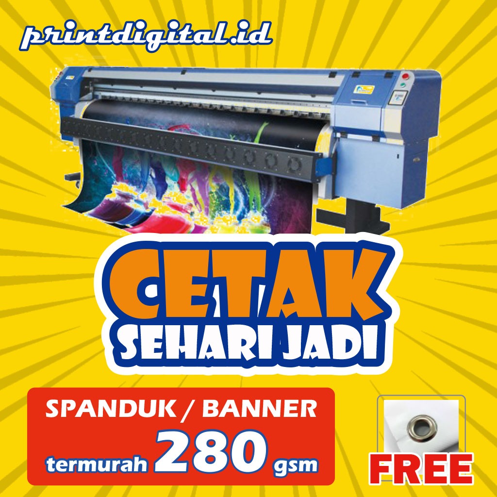 Jual Cetak / Print Spanduk Banner Flexi Super Murah & Bagus - Mata Ayam ...